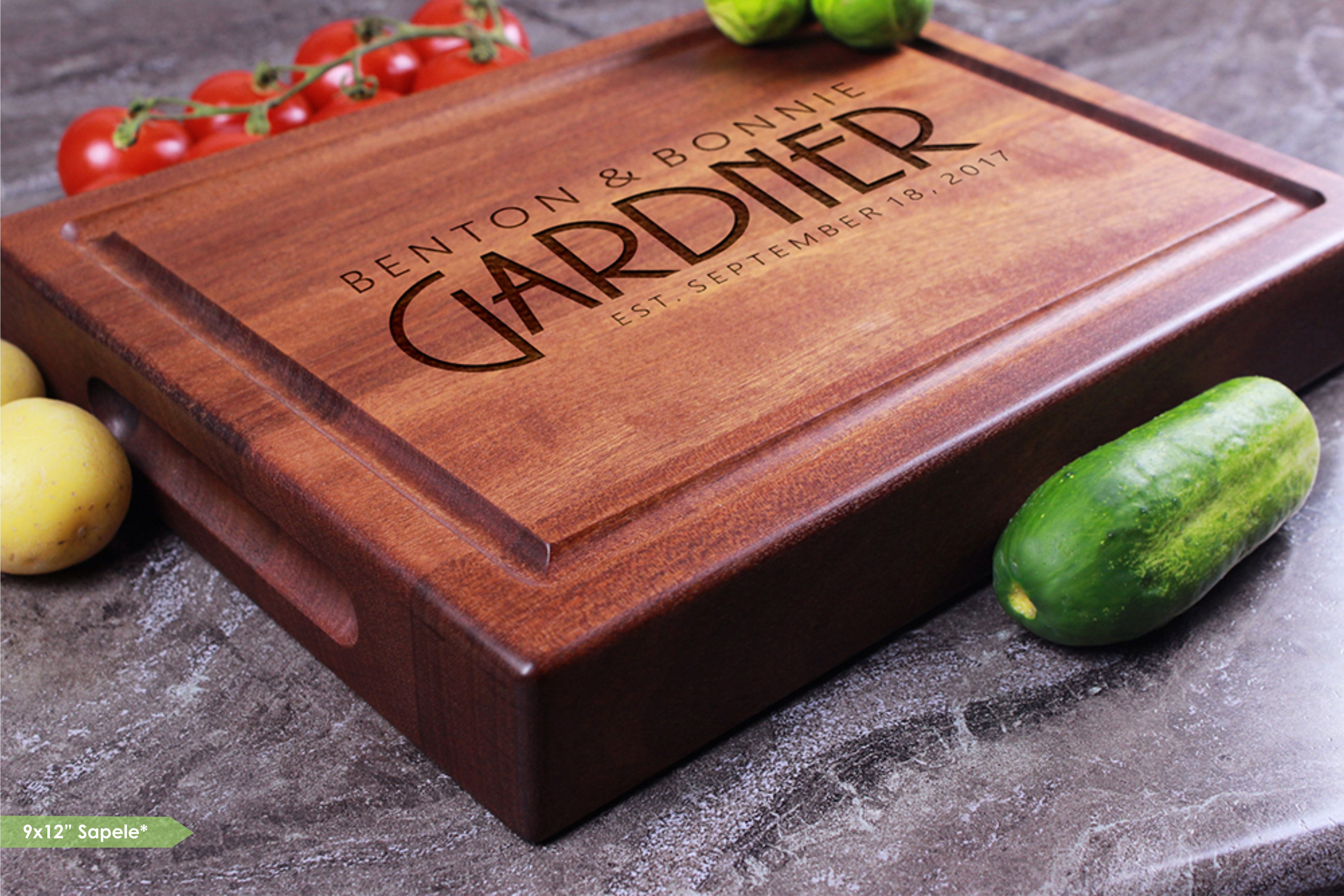 Personalized Chopping Block - Engraved Custom Butcher Block ...